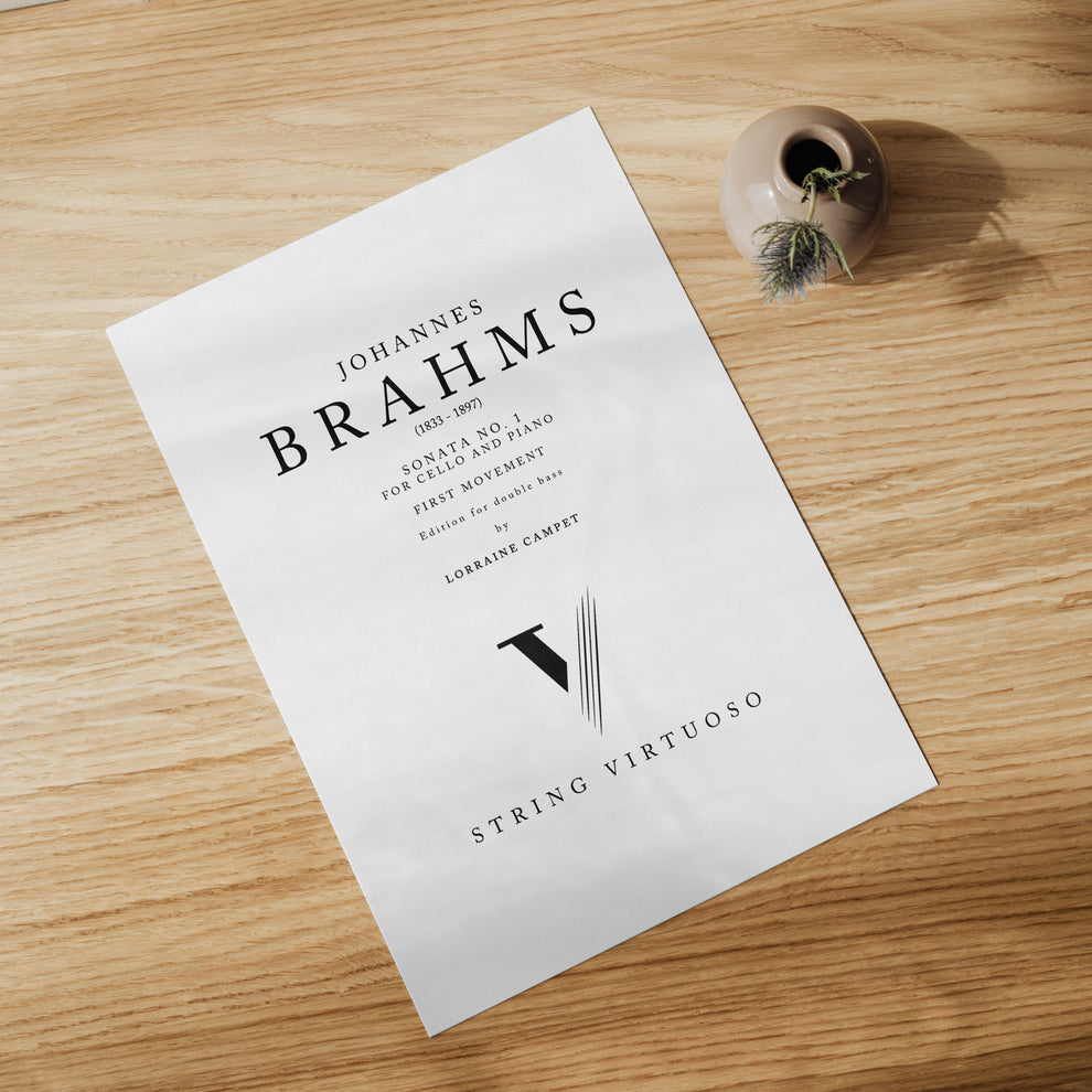 Brahms — Cello Sonata No. 1 (First Movement): Lorraine Campet — PDF Sh – String Virtuoso